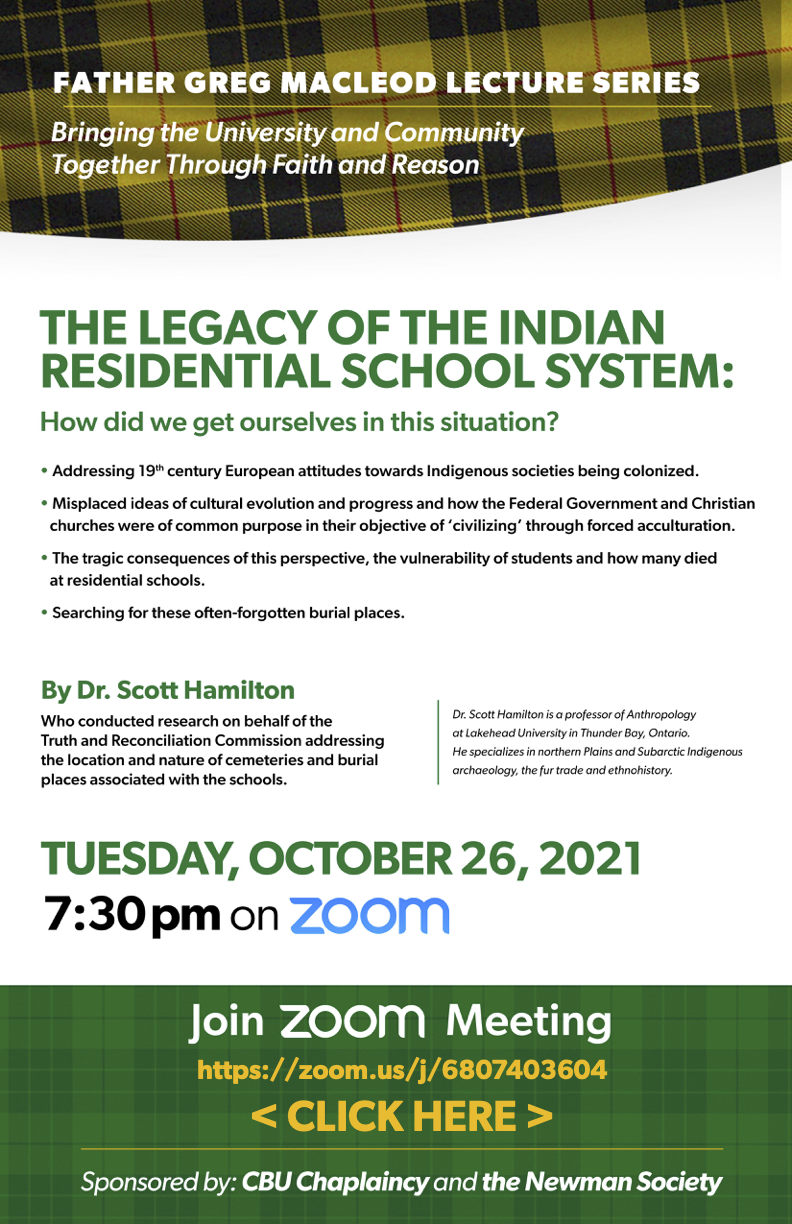Father Greg MacLeod Lecture Series: The Legacy of the Indian ...