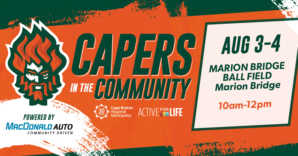 Capers in the Community: Marion Bridge Ball Field - Cape Breton ...